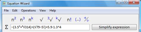 Calculating Expression In Equation Wizard