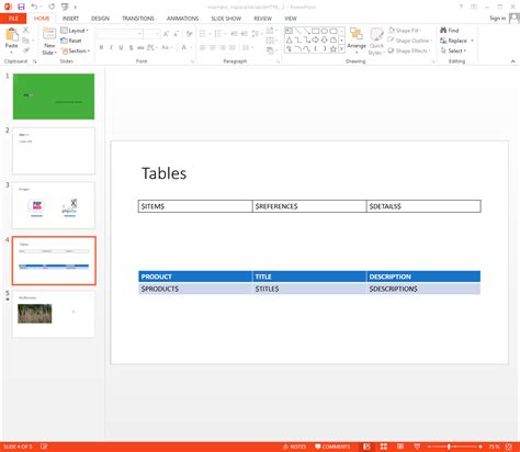 ReplaceVariableHtml Replaces Placeholder Variables With HTML Phppptx