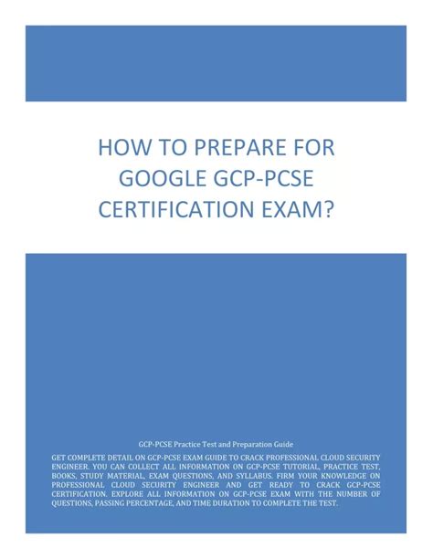 PPT How To Prepare For Google GCP PCSE Certification Exam PowerPoint Presentation ID
