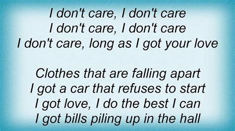Elton John I Dont Care Lyrics Chords Chordify