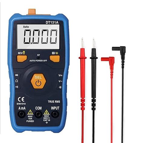 KHIYQILO Multimetro digitale Smart Tester True RMS Auto Range Misura Tensione Continuità