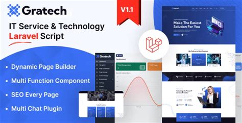 Gratech It Service And Technology With Component Page Builder Php