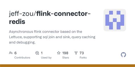Github Jeff Zou Flink Connector Redis Asynchronous Flink Connector Based On The Lettuce