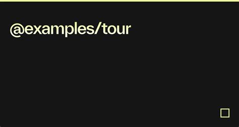 examples tour codesandbox