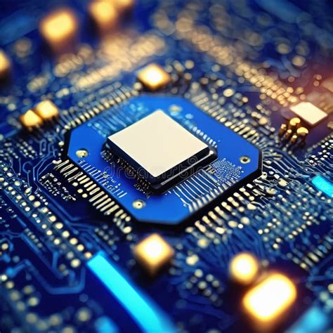 The Processor On The Computer S Motherboardcreated With The Help Of