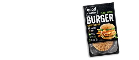 Plant Based Burger Chicken Style Good Calories