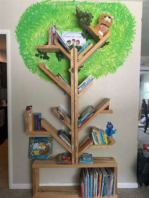 Customized Tree Bookshelf Creative Bookshelves Tree Bookshelf Furniture Projects