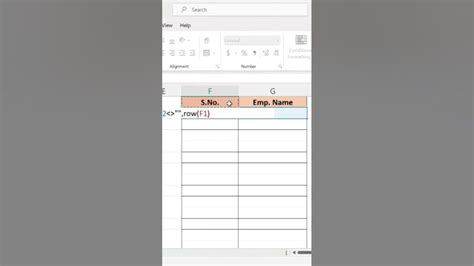 auto numbering 👆 exceltricks exceltip msexceltricks trendingtech