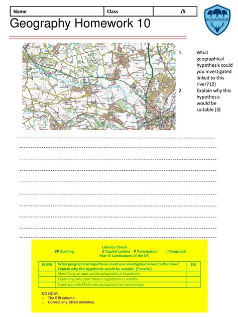PPT Geography Homework Booklet PowerPoint Presentation Free Download ID