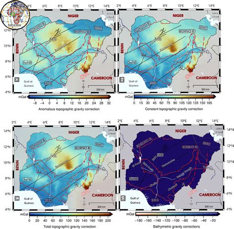 Maps Of Gravity Corrections A Anomalous Topographic B Constant Download Scientific