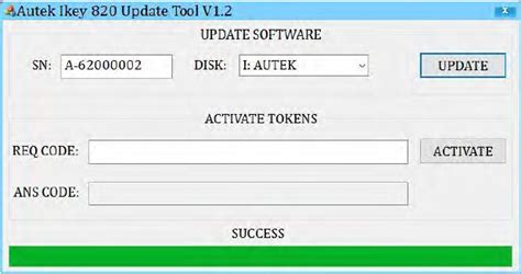 how to update and activeadd tokens for autek ikey820 programmer 5