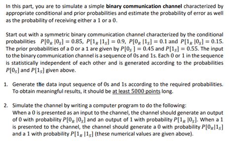 In This Part You Are To Simulate A Simple Binary Chegg