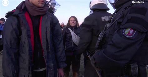 Greta Thunberg Seen Being Carried Away From Coal Mining Protest By