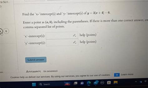 Solved Find The X Intercept S And Y Intercept S Of