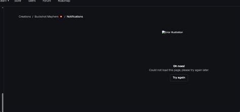 Notification Page Doesnt Load And Breaks Creator Hub Until Refresh Creator Hub Createroblox