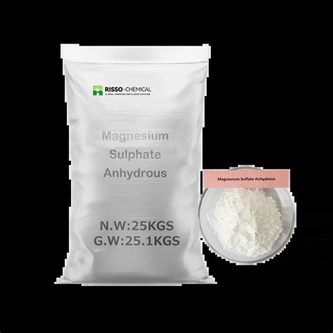 Anhydrous Magnesium Sulfate High Purity Mgso₄ Risso