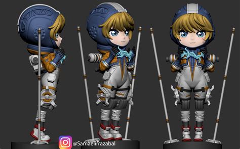Apex Legends Wattson Figure And Keychain Fanart 3d Model 3d Printable Cgtrader
