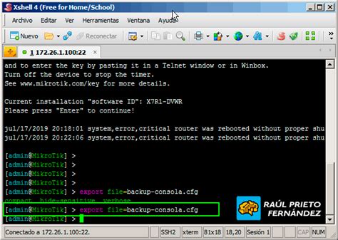 Cómo crear y restaurar un Backup en MikroTik y RouterOS