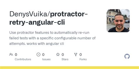 Github Denysvuikaprotractor Retry Angular Cli Use Protractor