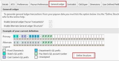 Company Data General Ledger