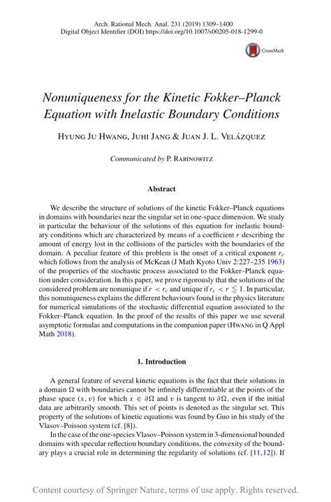 Nonuniqueness For The Kinetic Fokkerplanck Equation With Inelastic Boundary Conditions