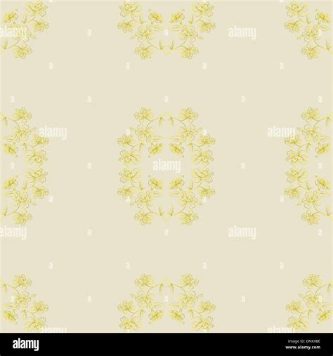 Seamless Floral Background Repeat Many Times Vector Illustration Stock Vector Image Art Alamy