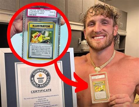 Logan Paul May Sell His 5 3m Pikachu Illustrator Card