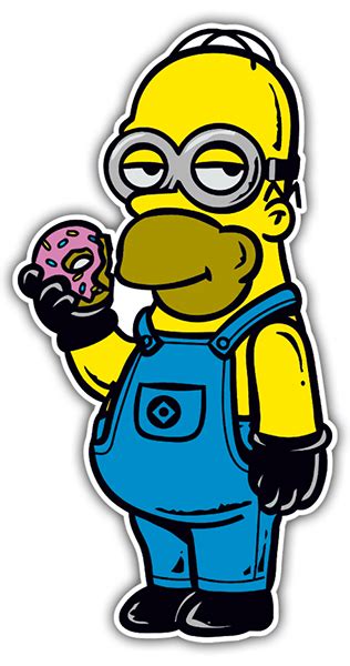 Sticker Homer Minion Simpsons