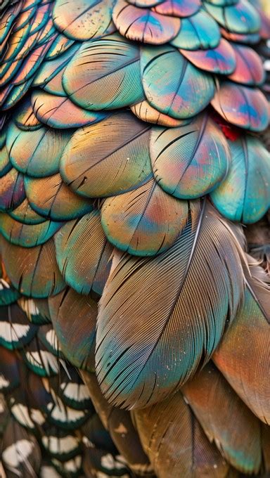 Free Rainbow Turkey Feathers Image Feathers Iridescent Turkey