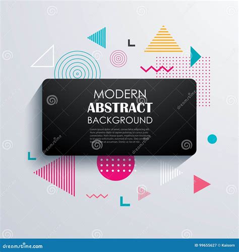 Abstract Rectangle Geometric Pattern Design And Background Stock