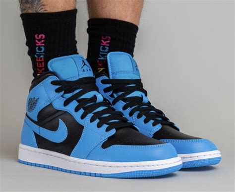 Air Jordan 1 Mid University Blue Dq8426 401 Release Date Sbd