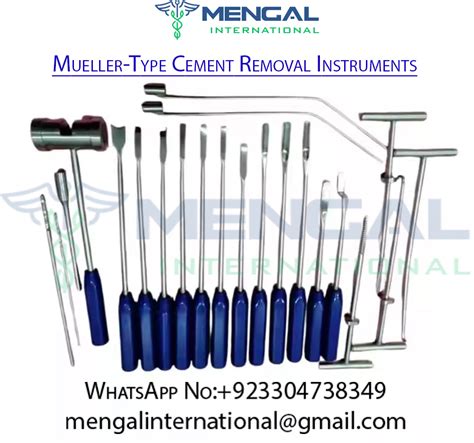 Mueller Type Cement Removal Instruments Set Mengal International