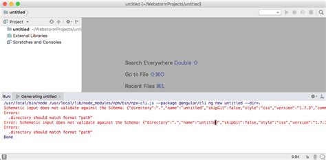 Angular Cli Webstorm New Angularcli Project Error Directory Should Match Format Path