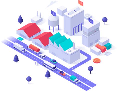 Best Premium Urban Area With Manufacturing Or Production Buildings Water Tower And Factory