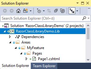 Razor Class Library With ASP NET Core MVC