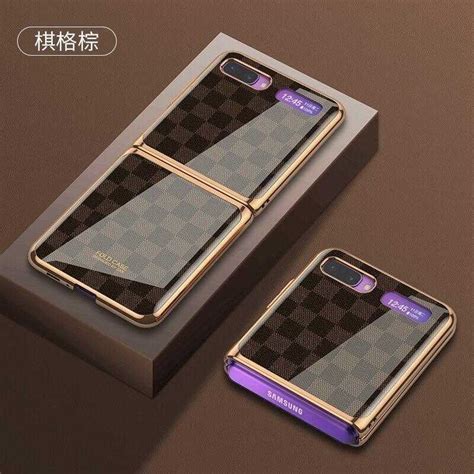 Jual Samsung Galaxy Z Flip Glass Grid Pattern Blak Plexiglass Original