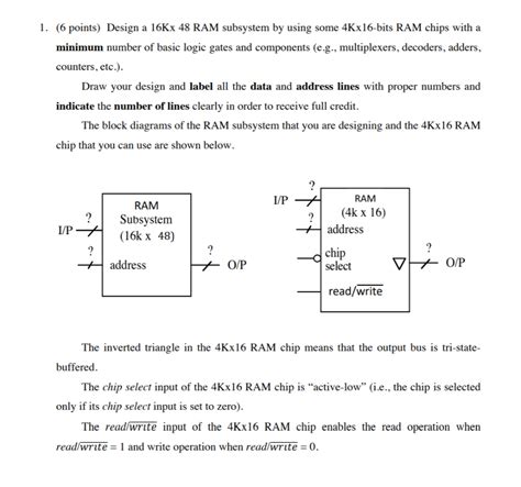 Solved Points Design A Kx RAM Subsystem By Using Chegg Com