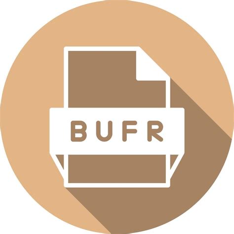Bufr File Format Icon Vector Art At Vecteezy