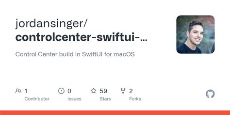 Github Jordansingercontrolcenter Swiftui Sample Control Center Build In Swiftui For Macos