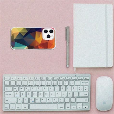 Hoesje Maken Iphone Pro Gsm Hoesje Met Doorzichtige Rand Polygon Color Bol Com