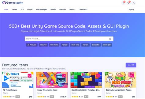 download free unity game assets source codes gui and plugins now gameosophy