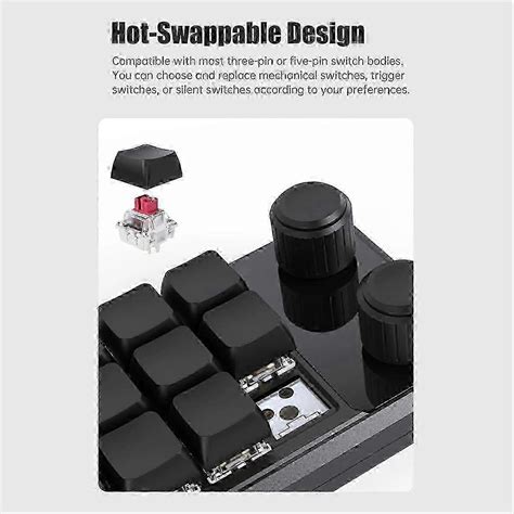 Programming Macro Custom Wired Keyboard Rgb 12 Key Copy Paste Button