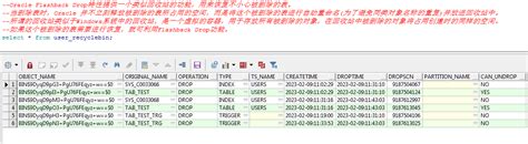 oracle闪回功能基本用法 chr☆s 博客园