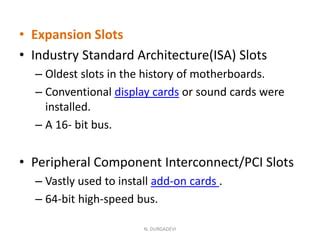Motherboard PPTX Computer Peripherals Computing