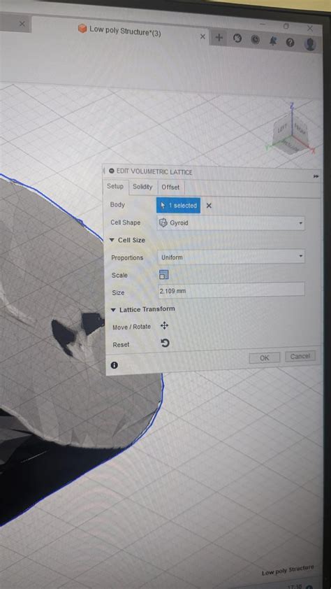 Does Anyone Know How To Create Volumetric Lattice In A Solid Mesh R Fusion360
