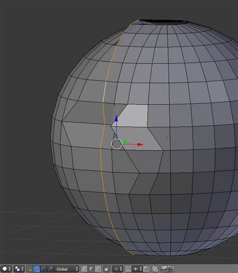 Scaling Vertices On A Spherecurved Surface Modeling Blender