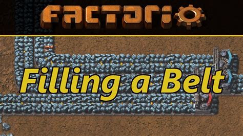 Factorio Tutorial Filling A Belt Youtube