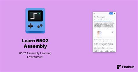 install learn 6502 assembly on linux flathub