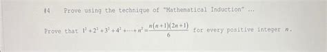solved 4 prove using the technique of mathematical