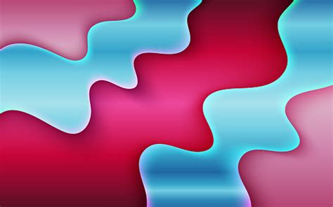 밝은 기하학적 파란색과 분홍색 그라데이션 배경 레드 라인 패턴 텍스처 벽지 배너 포스터 또는 인쇄 템플릿 직선 포화 다채로운 벡터 일러스트레이션 0명에 대한 스톡 벡터 아트